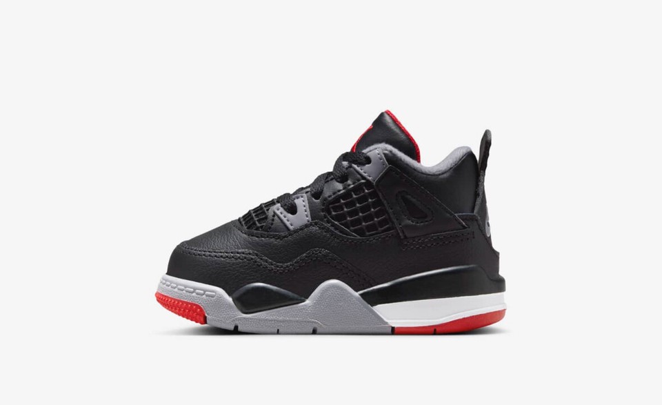 NIKE Air Jordan 4 Retro 'Bred Reimag' BQ7670-006-TD BQ7669-006-PS SIZE ...