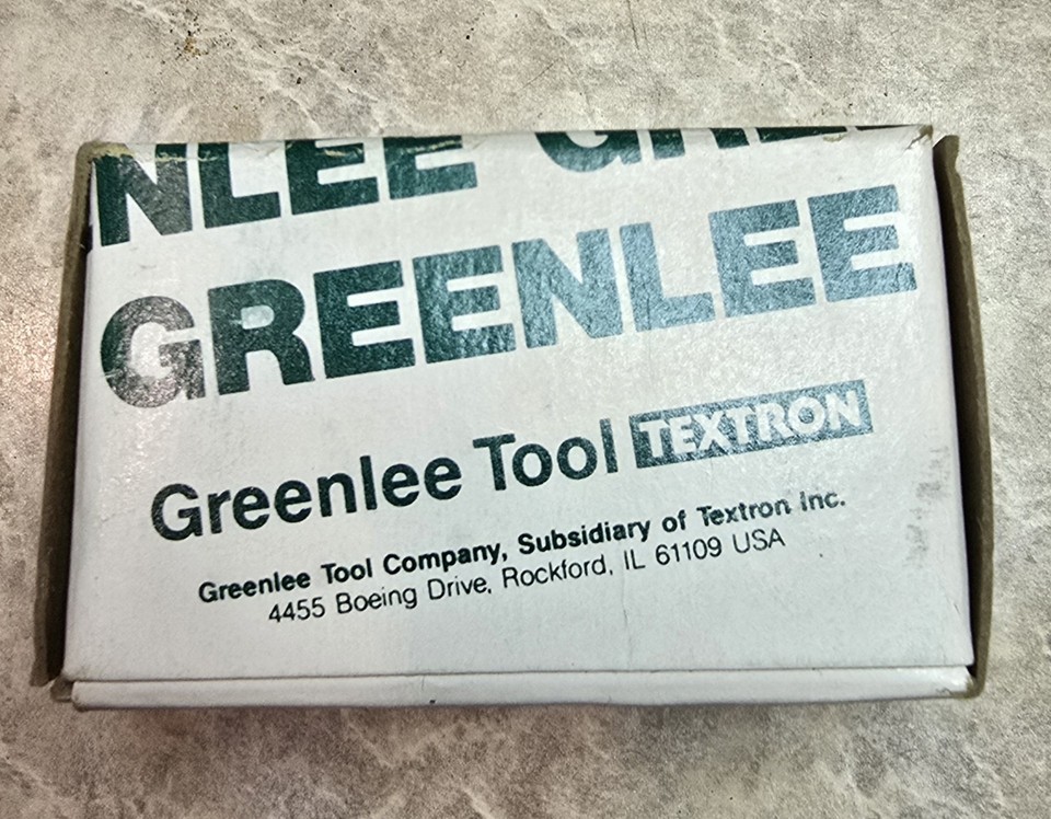 Greenlee 733 5/8” Chassis D Shaped Punch Set Knockout 500 2460.4 | eBay