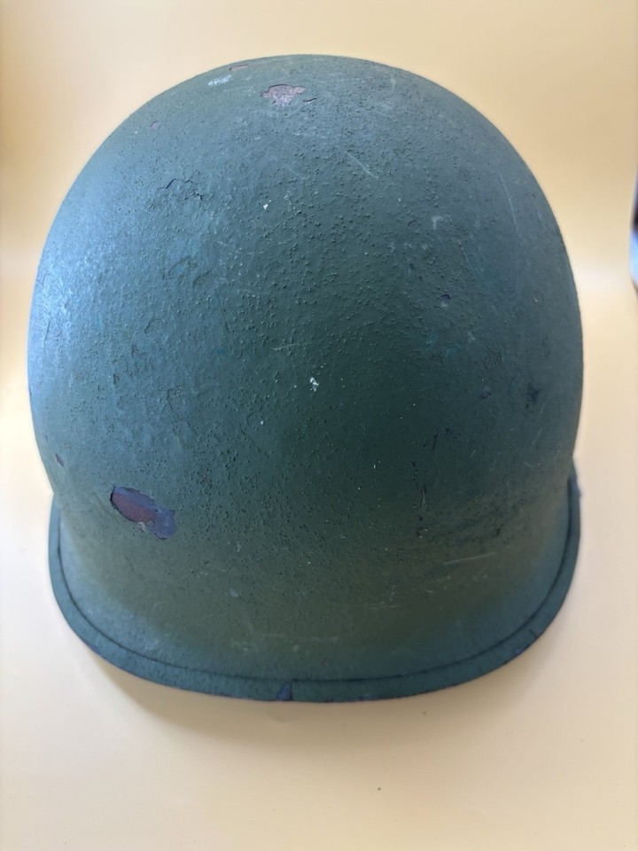 US Military Vietnam Era M1 Steel Pot Helmet With Liner Added | eBay