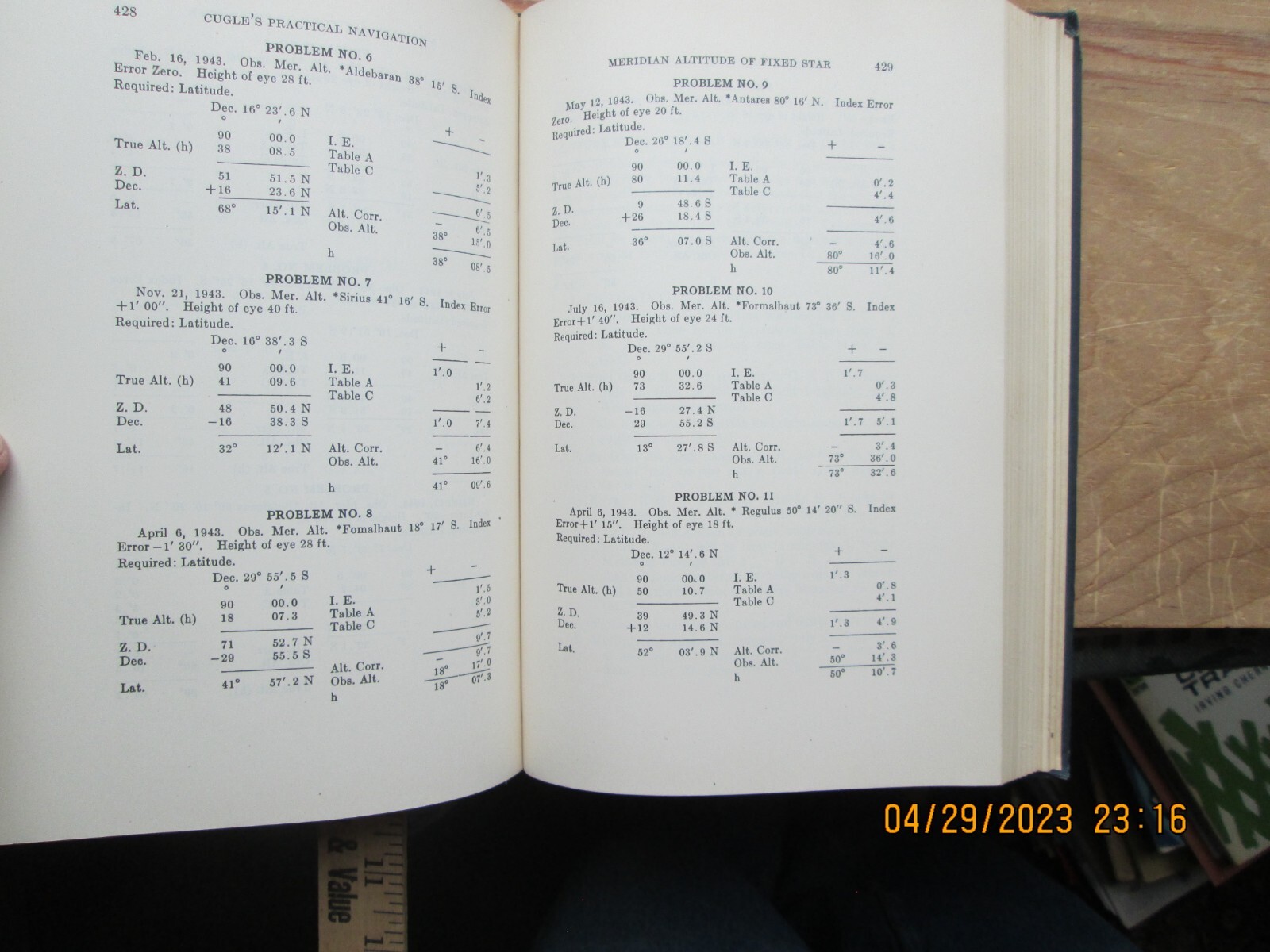 Cugle's Practical Navigation - Charles H. Cugle & I. J. Stephens 1944 ...
