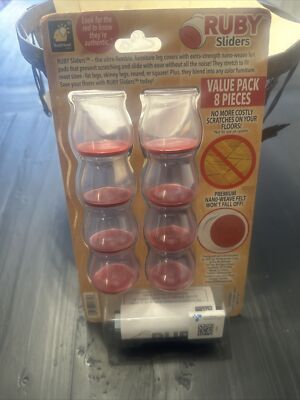 As Seen On TV - 8 Pack Ruby Sliders Scratch Floor Protectors Brand New Sealed | eBay