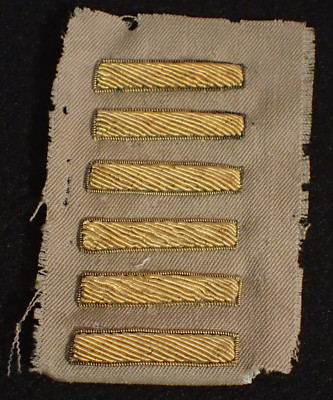 WWII US Army Overseas Service Bars English Theater Made Flat Type ...