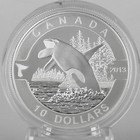Canada 2013 $10 Orca ½ oz. Pure Silver Matte Proof Coin “O Canada ...