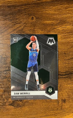 2020-21 Panini Mosaic Sam Merrill Rookie Card RC #240 Milwaukee Bucks ...
