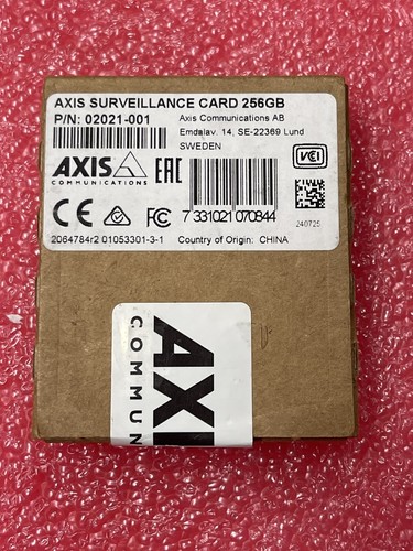 02021-001 Axis 256GB Micro SD Card For Video Surveillance Cameras New ...