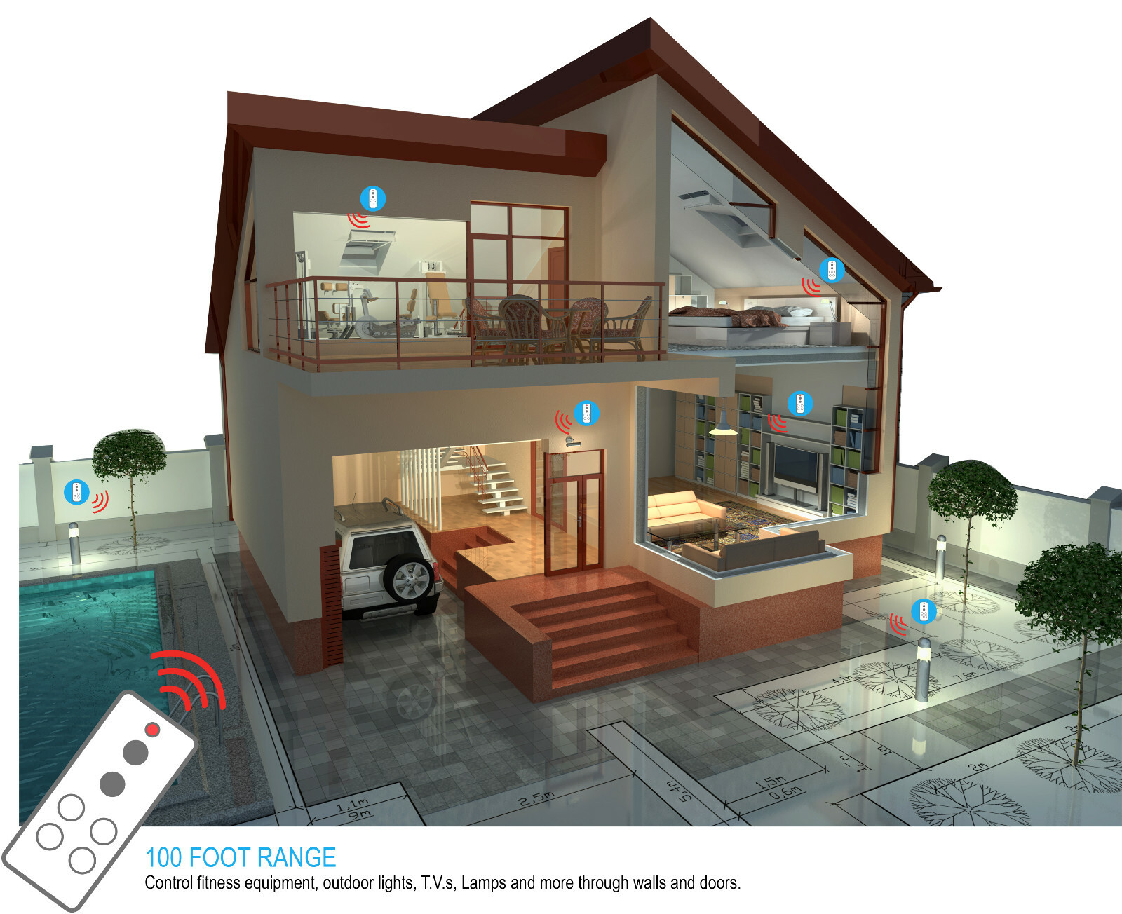 Beastron Remote Control Electrical Outlet Switch for Lights and ...