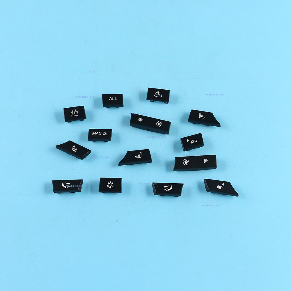 Set of 14 Button Key Caps Repair Kit A/C Heater Switch For BMW 5 6 F10 ...