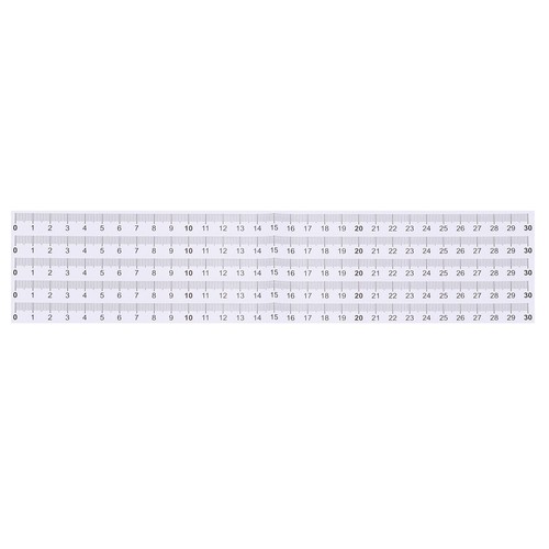 Adhesive Ruler, 5Pcs 30cm Measure Tape Sticker White Background Black ...