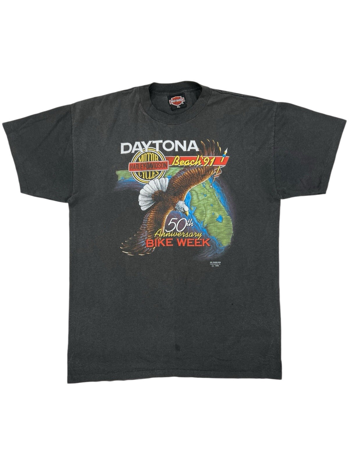Vintage 1990 3D Emblem Harley Davidson Eagle Daytona … - Gem