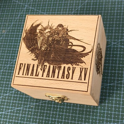 Final Fantasy XV FF15 Game Wooden Electronic Music Box Handmade Unique ...