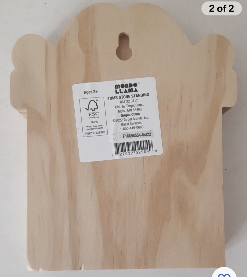 Mondo Llama Decor Craft Raw Wood Plaque Hanging or Free Standing, Arch ...