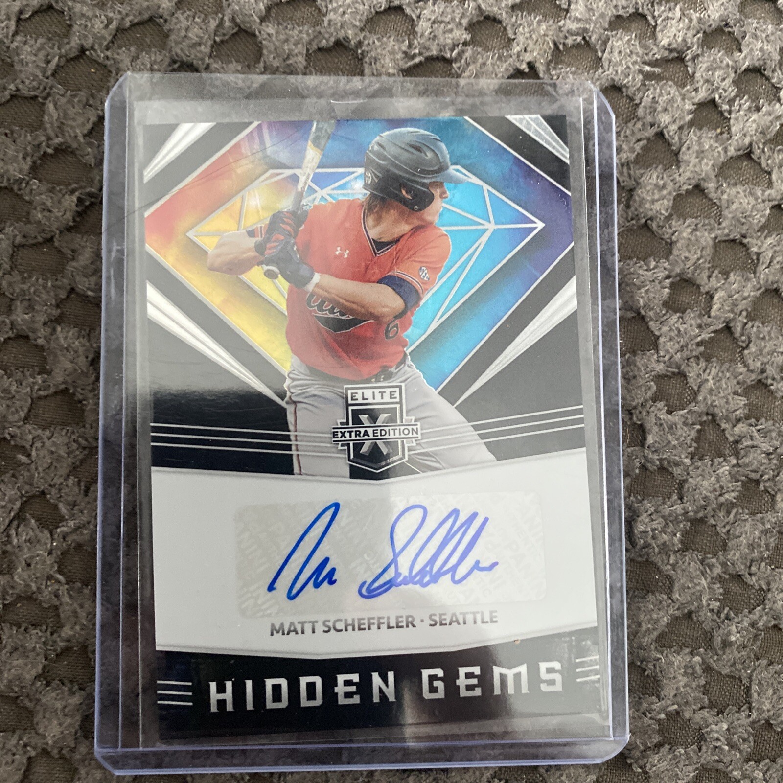 2020 Panini Elite Extra Edition Matt Scheffler #HG-MS Hidden Gems Auto ...