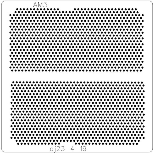 BGA1718 AM5 CPU BGA Socket Reball Stencil Template #A6-12* | eBay