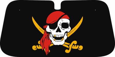 Cool Pirate skull design car window Sun shade , made to order, choose ...