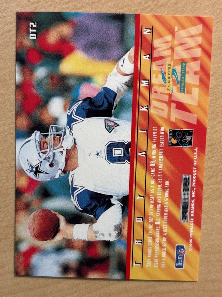 Troy Aikman 1995 Score Dream Team PROMO Card #DT2, NM-MT | eBay