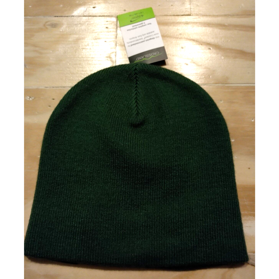 Crossland Beanie Promo Printed 4imprint logo NWT Forest Green Item ...
