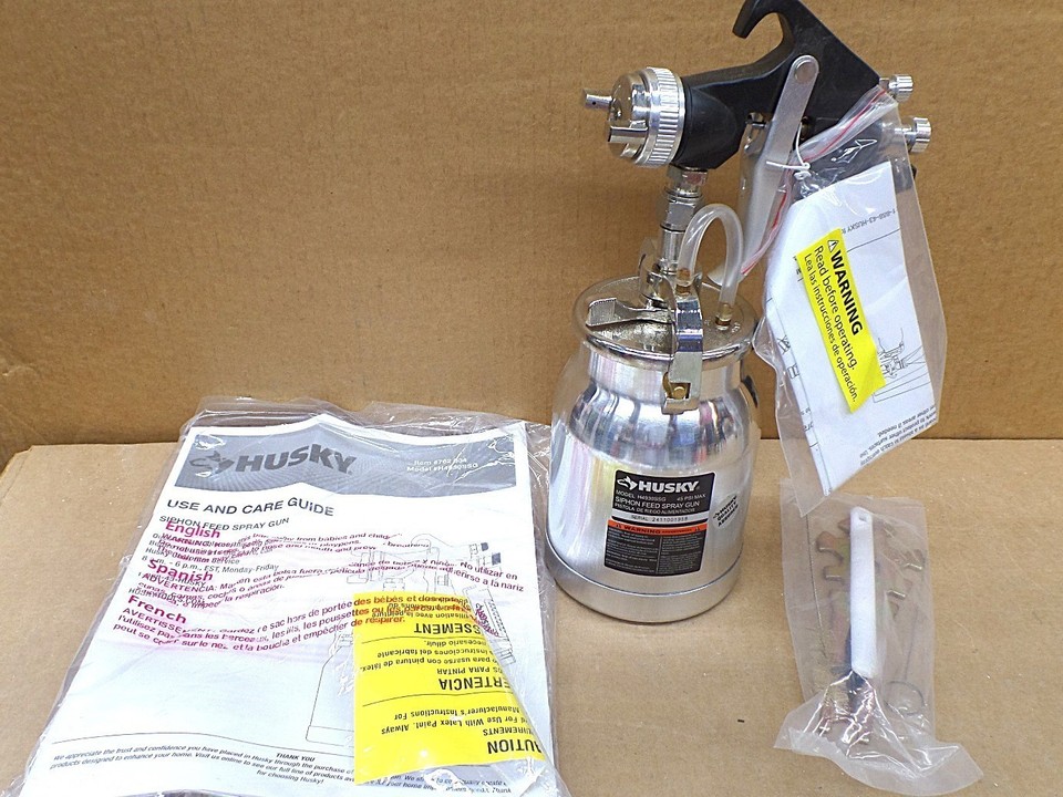 HUSKY H4930SSG SIPHON FEED SPRAY GUN 1000 CC PAINT CUP SET | eBay