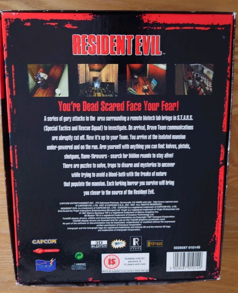 Resident Evil PC IBM Big Box | eBay