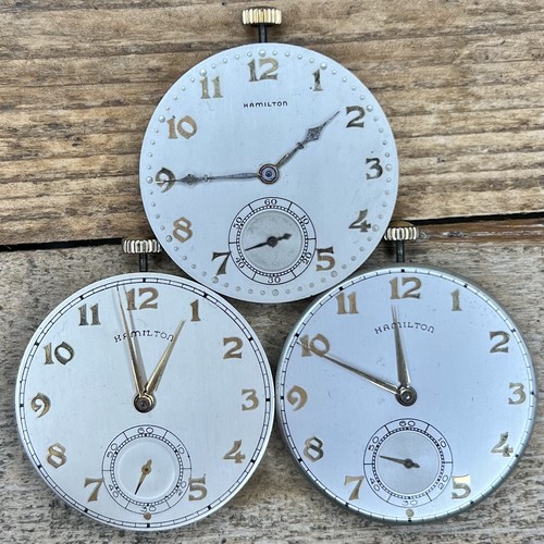10s Hamilton Pocket Watch Movements - Grade 921 - 21 Jewels, Adjusted 5 ...