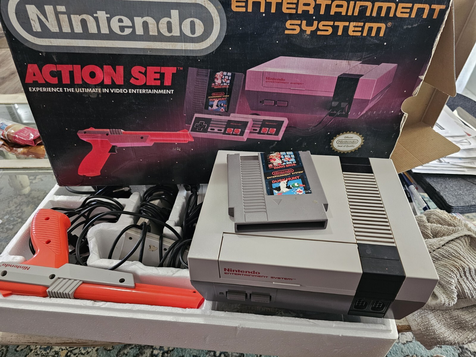 nintendo nes system console.. Original Nes With The Box With Manuals ...