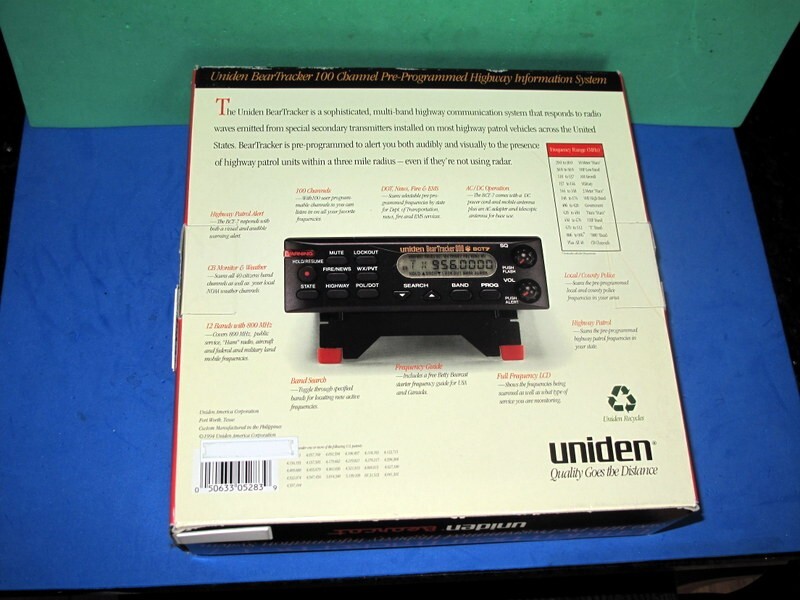 Uniden Bearcat BCT-7 Bear Tracker 800 Police Fire Scanner 100 Channel ...