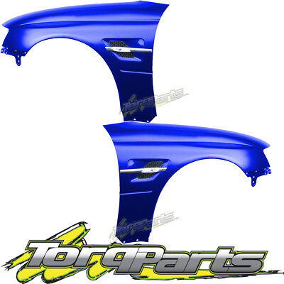 IMPULSE BLUE PAIR FLUTED GUARDS SUIT HOLDEN COMMODORE VZ SS HSV FENDER ...