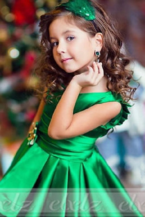 Elegeant Green Flower Girls' Pageant Dress Dance Ball Party Wedding ...