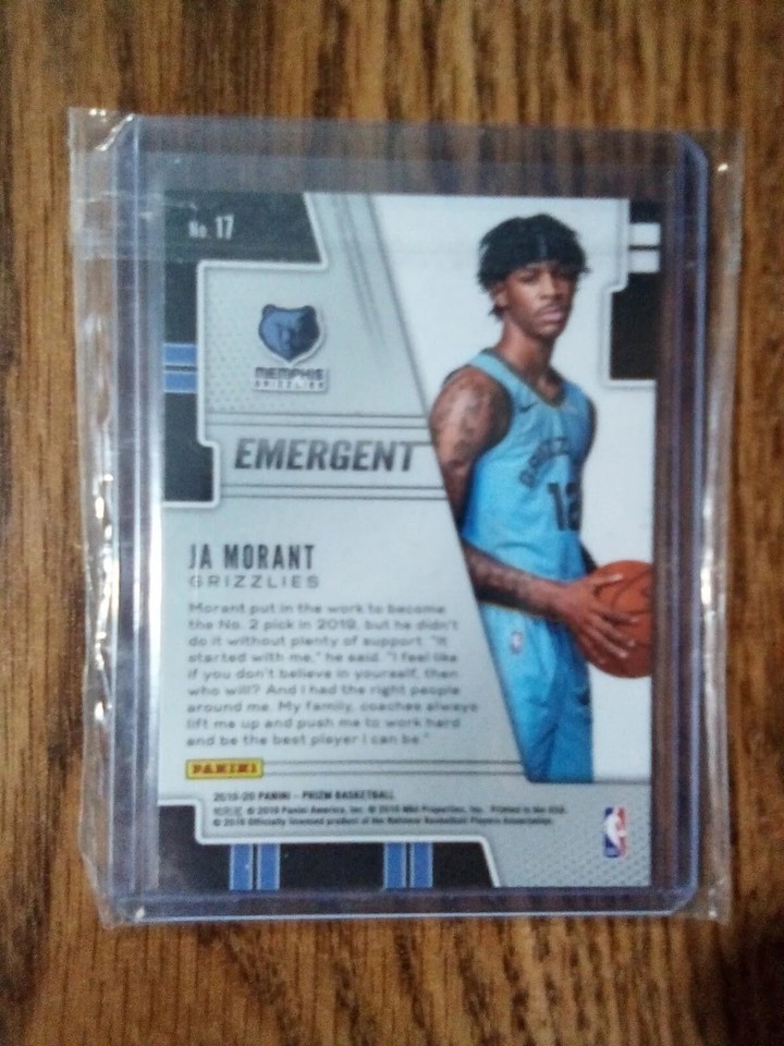 Ja Morant Rookie Card!!!... Prizm Emergent 2019 | eBay