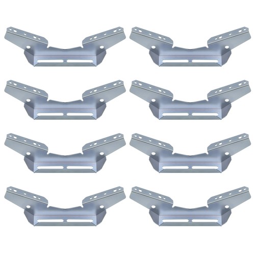 8 Pack - Pontoon V Wing Bunk Brackets for Boat Pontoon Bolster Trailer ...