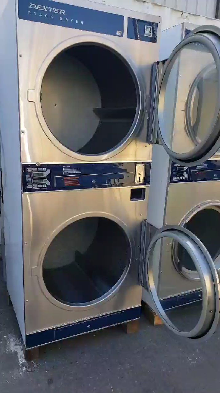Dexter Coin-Op Stack Dryer 30 lbs Model D2LX30QSS S/N 113908 for sale ...