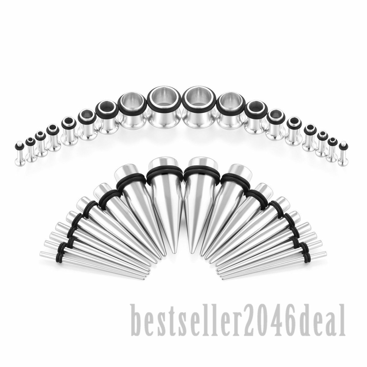 Ear Stretching Kit Tapers And Plugs Designice Buytra 2Pcs Ear Piercing