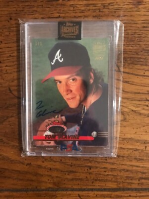 Ton Glavine Autograph. Numbered 1/1 2022 Topps Archives Signature ...