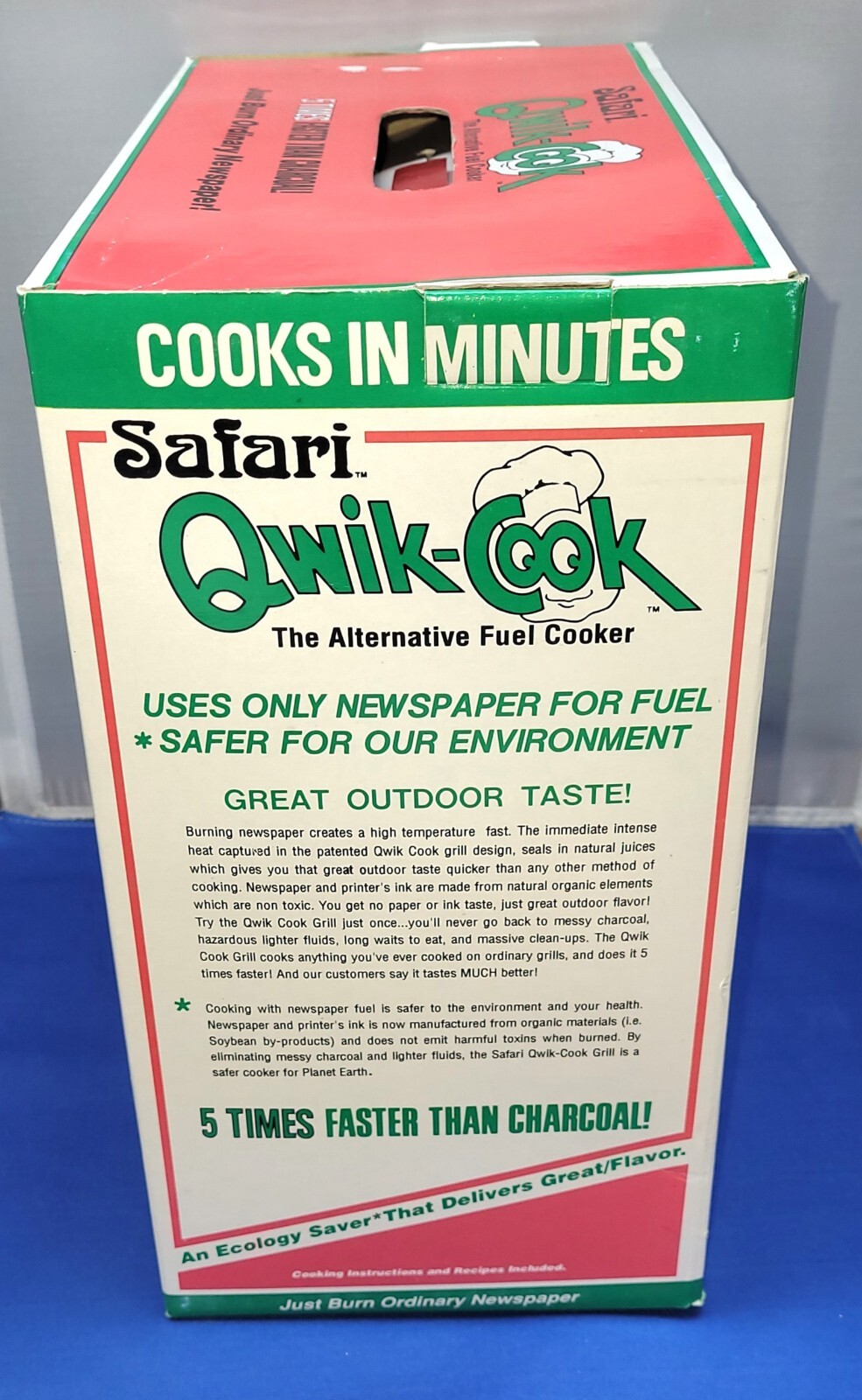 Safari Qwik Cook Alternative Fuel Cooker Grill Eco Friendly Newspapers ...