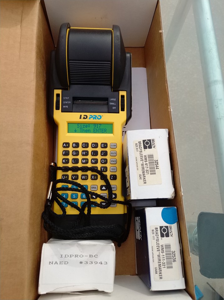 Brady 33941 /ID Pro / Wire Label Maker | eBay