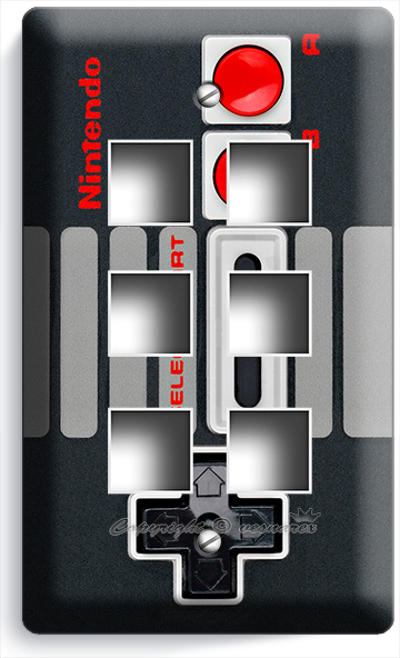 VIDEO GAME CONTROLLER CLASSIC NINTENDO LIGHT SWITCH WALL PLATE OUTLET ...