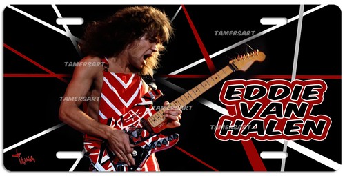 EDDIE VAN HALEN ART LICENSE PLATE | eBay