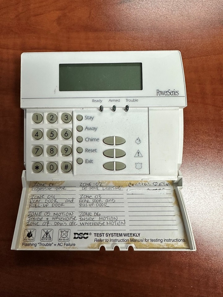 DSC LCD-5501Z Security Alarm Keypad | eBay