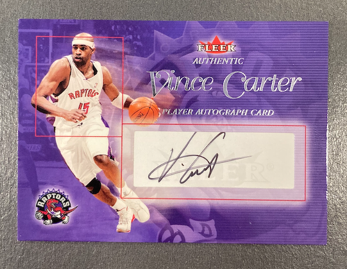 VINCE CARTER 2004 FLEER AUTHENTIC PLAYER AUTOGRAPH 026/300 | eBay