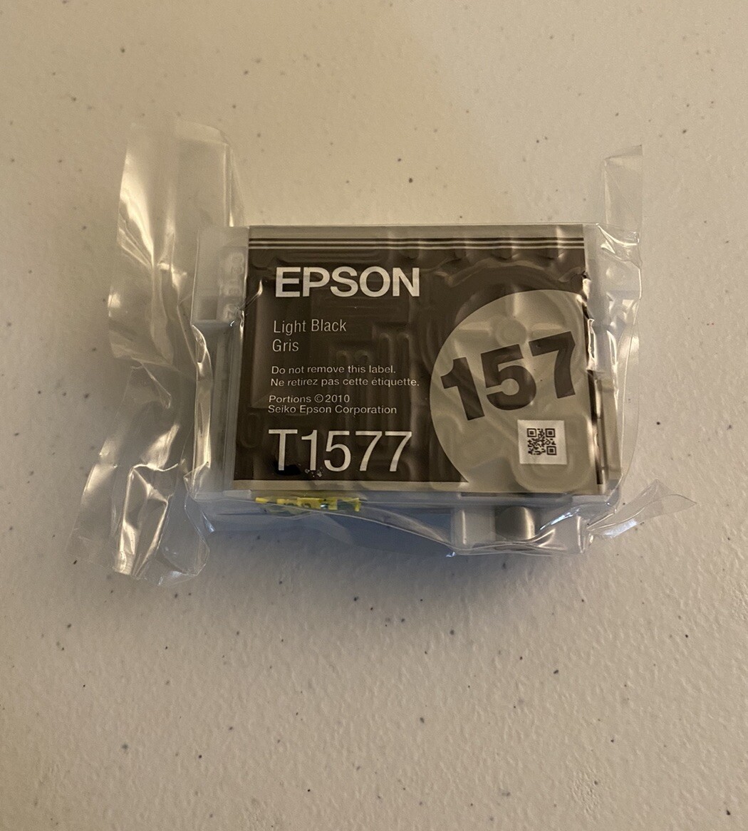 Genuine Epson 157 Light Black Ink Ultrachrome K3 T1577 Stylus Photo ...