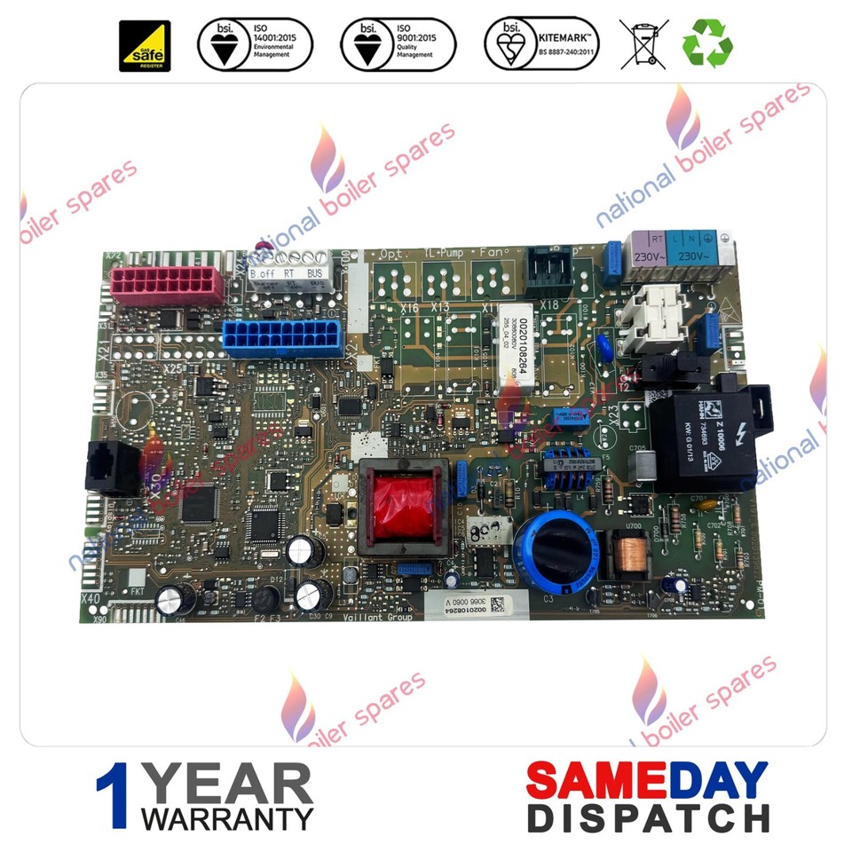Vaillant Boiler Printed Circuit Board (PCB) 0010028086 0020108264 | eBay UK