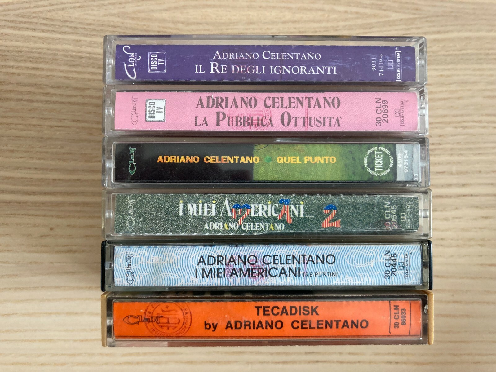 Adriano Celentano _ Lotto 6 X MC K7 Musicassetta Tape | eBay