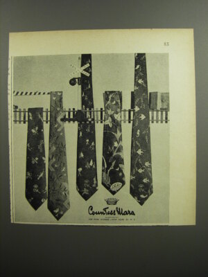 1952 Countess Mara NeckTies Ad - Five Different Styles | eBay