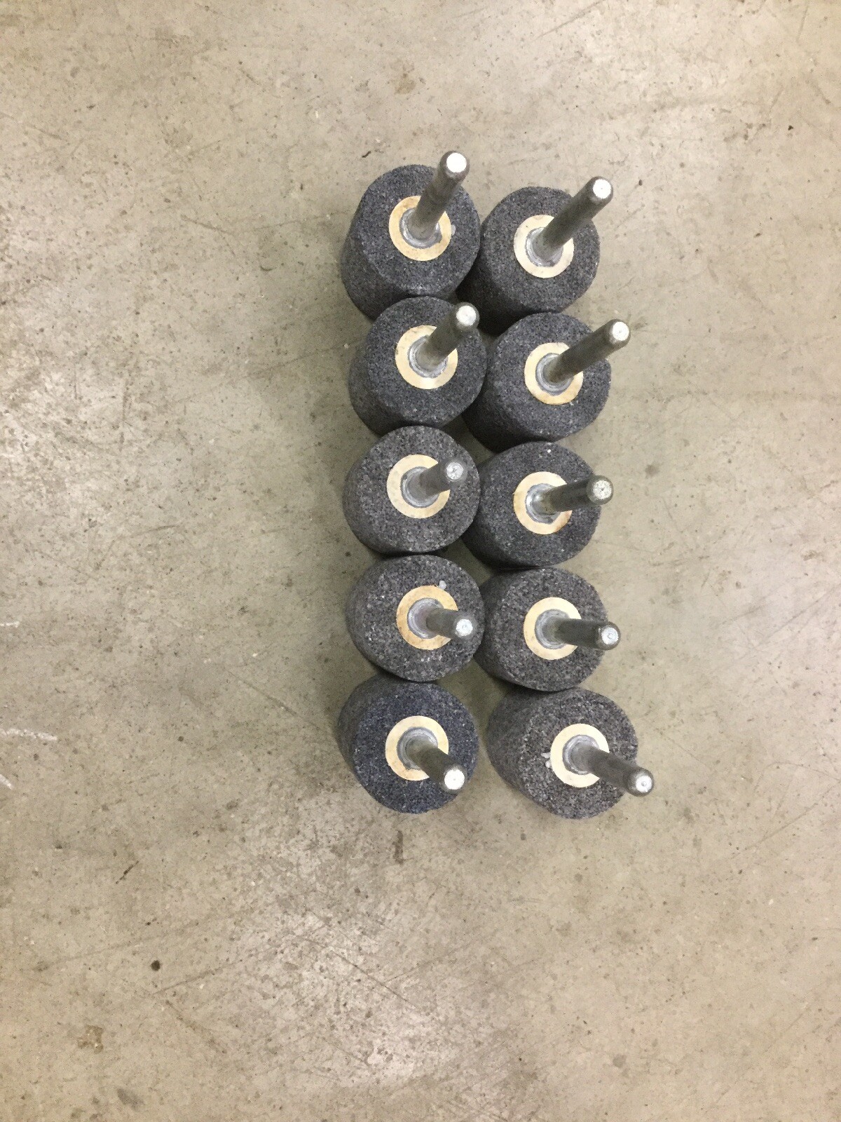 10- 1-1/4” x 1-1/4” L x 1/4” Shank Cylindrical Mounted Abrasive ...