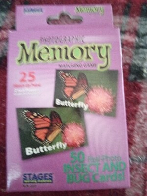 Stages Learning Materials Insects and Bugs Photographic Memory Matching ...