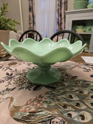 Vintage Jadeite Colonial Compote/Console Bowl | eBay