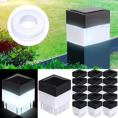 20 Pack Solar Fence Post Cap Lights 2 x 2 Inches Solar Fence Post Caps ...