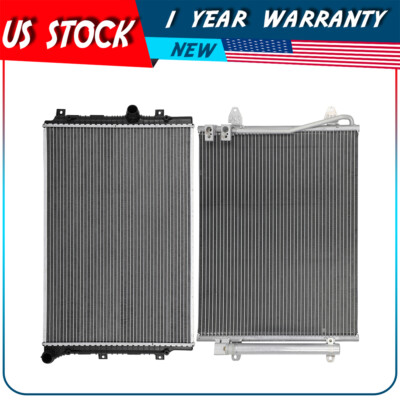 Radiator and AC Condenser Kit For 16-19 Volkswagen Passat Aluminum ...