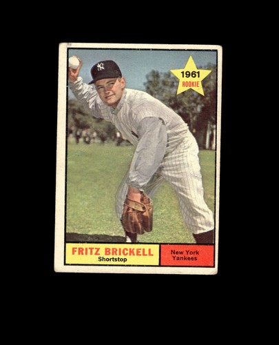 1961 Topps 333 Fritz Brickell RC VG #D1,349569 | eBay