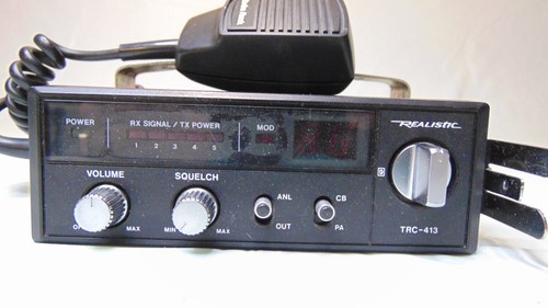 Realistic TRC-413 40ch CB with Mic Vintage working | eBay