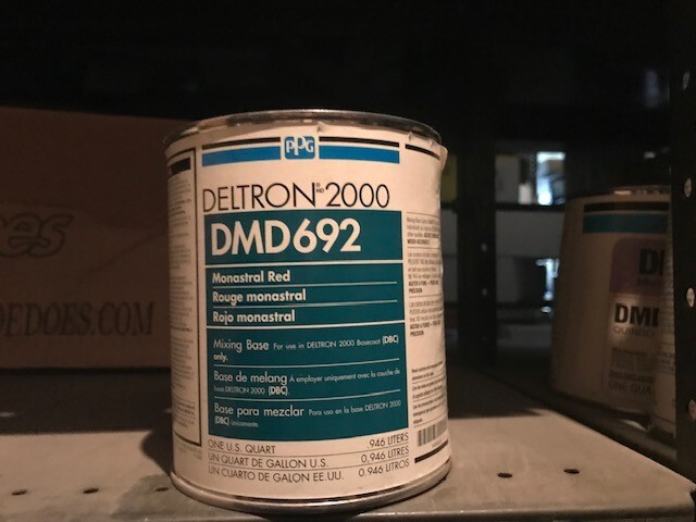 PPG DMD 692/04 One Quart Monastral Red | eBay